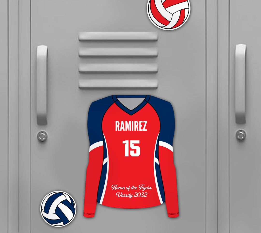 Locker Editable Volleyball Decor, Personalized Printable, Jersey Ball ...