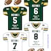Editable Football Jersey Favor Tags: Personalized Team Banquet (instant ...
