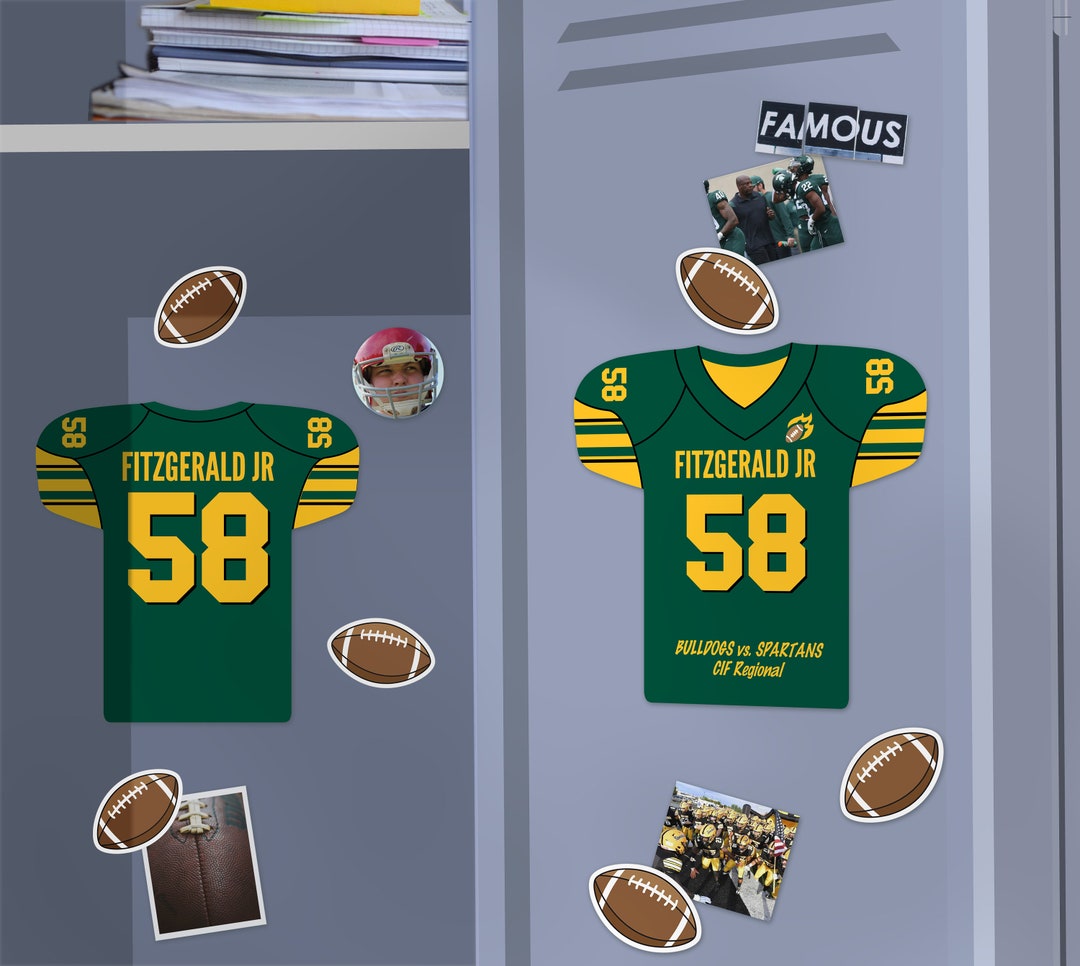 Locker Editable Football Decor, Personalized Printable, Jersey Ball ...
