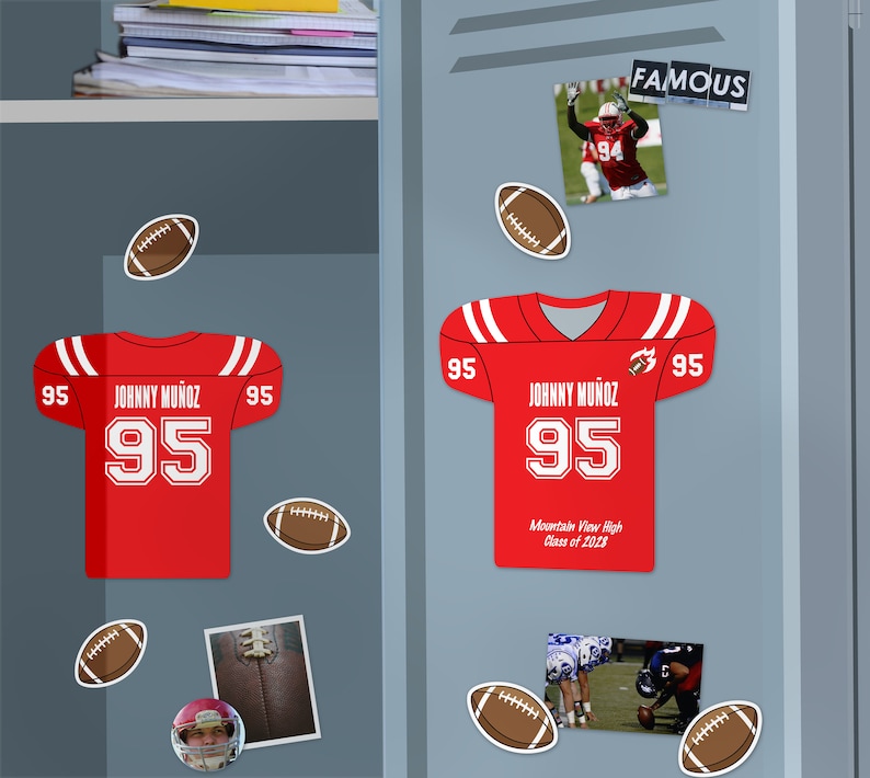 Locker Editable Football Decor Personalized Printable Jersey - Etsy