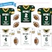Editable Football Jersey Favor Tags: Personalized Team Banquet (instant ...