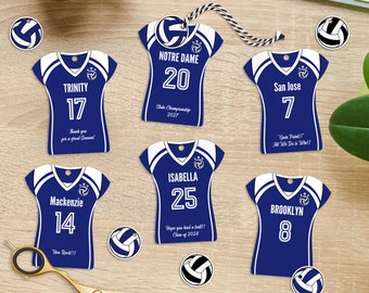 Editable Basketball Party Favor Tags, Personalized, Jersey Shaped ...