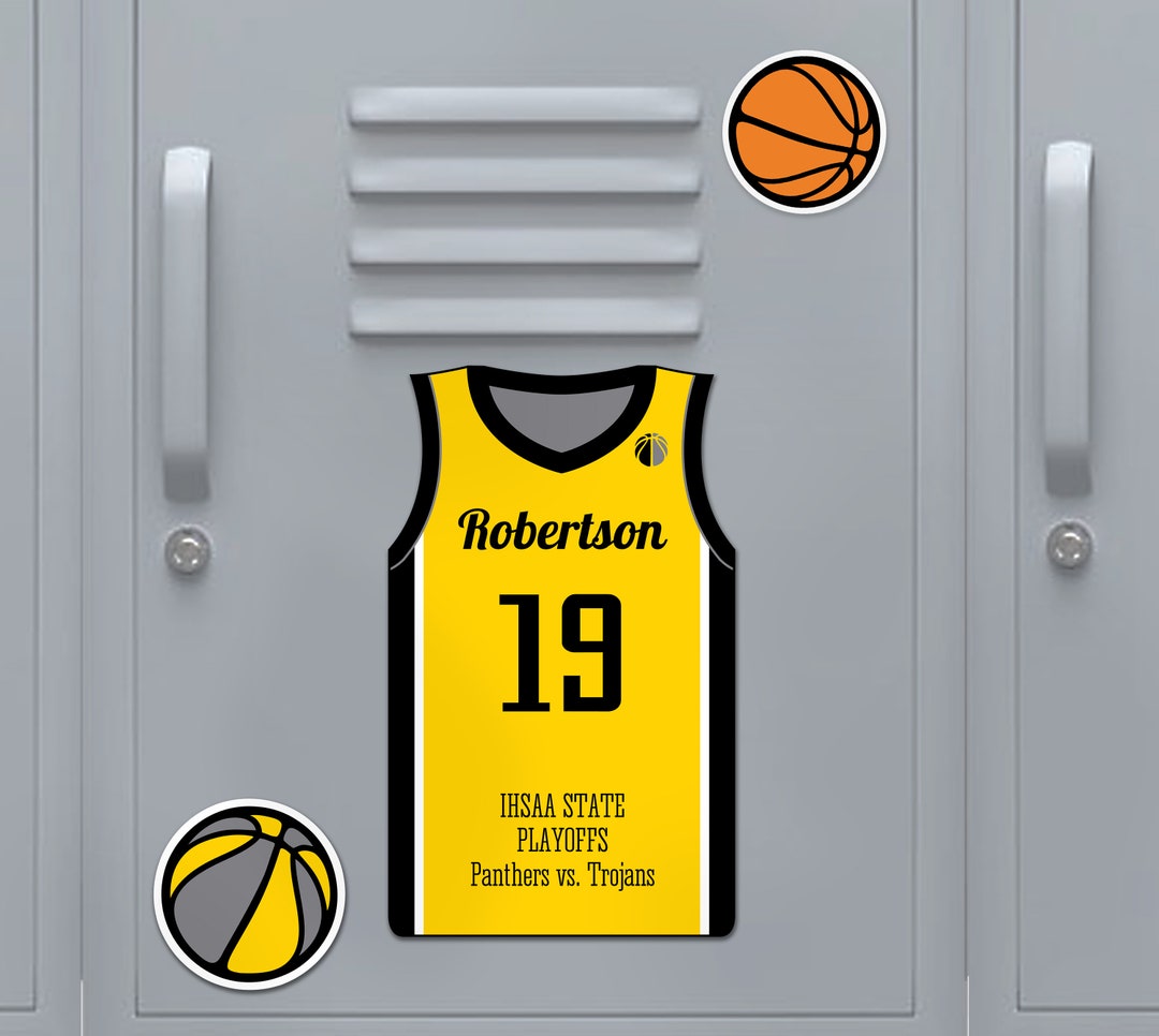 Personalized Basketball Locker Decor: Team Banquet Printable (digital ...