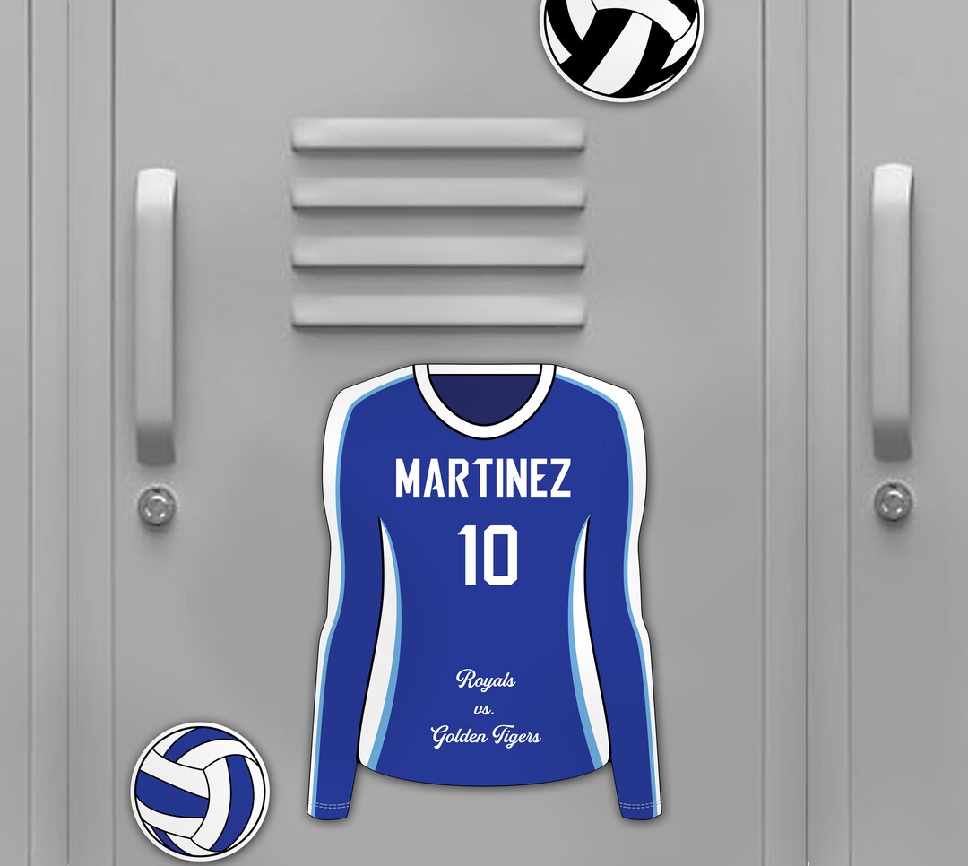 Locker Editable Volleyball Decor, Personalized Printable, Jersey Ball ...