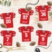 Editable Football Party Favor Tags, Personalized, Jersey Printable ...