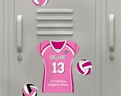 Locker Editable Volleyball Decor Personalized Printable - Etsy