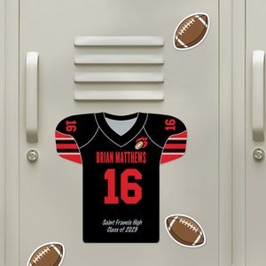 Locker Editable Football Decor, Personalized Printable, Jersey Ball ...