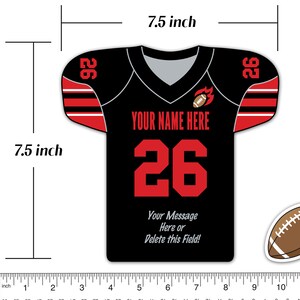 Locker Editable Football Decor, Personalized Printable, Jersey Ball ...