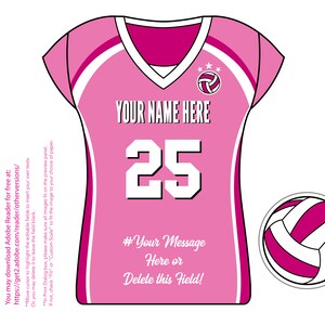 Locker Editable Volleyball Decor, Personalized Printable, Jersey Ball ...
