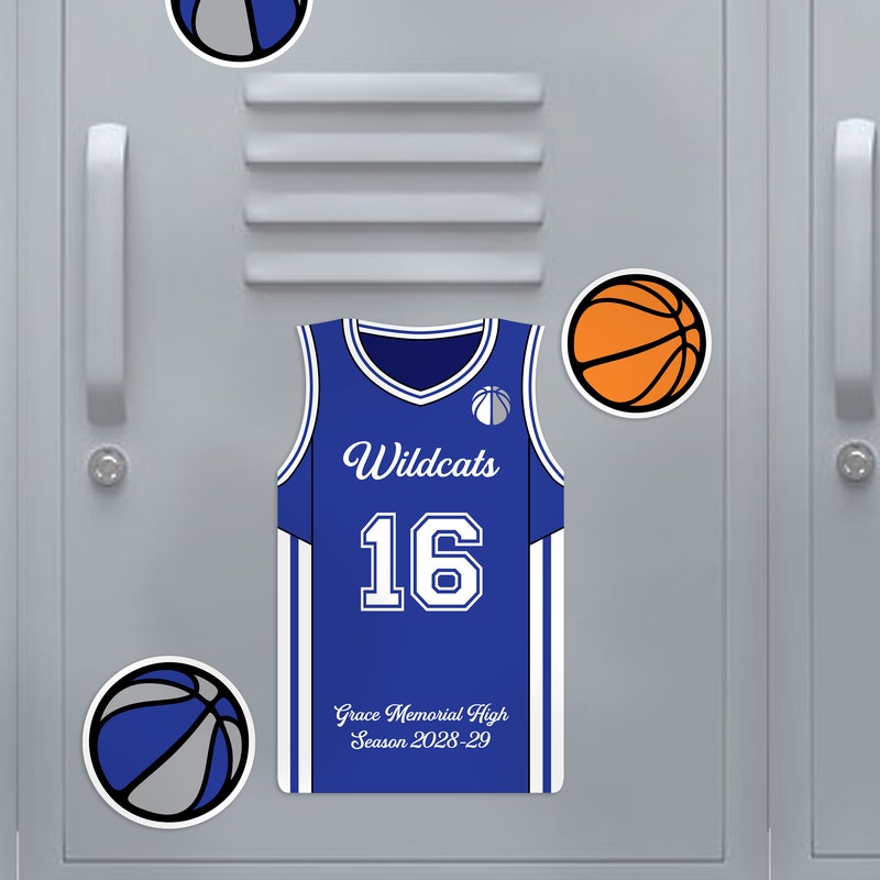 Basketball Jersey Magnets - Etsy