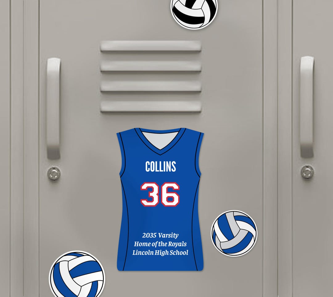 Editable Volleyball Locker Decor, Team Banquet, DIY Printable (instant ...