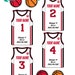 Editable Basketball Party Favor Tags, Personalized, Jersey Shaped ...