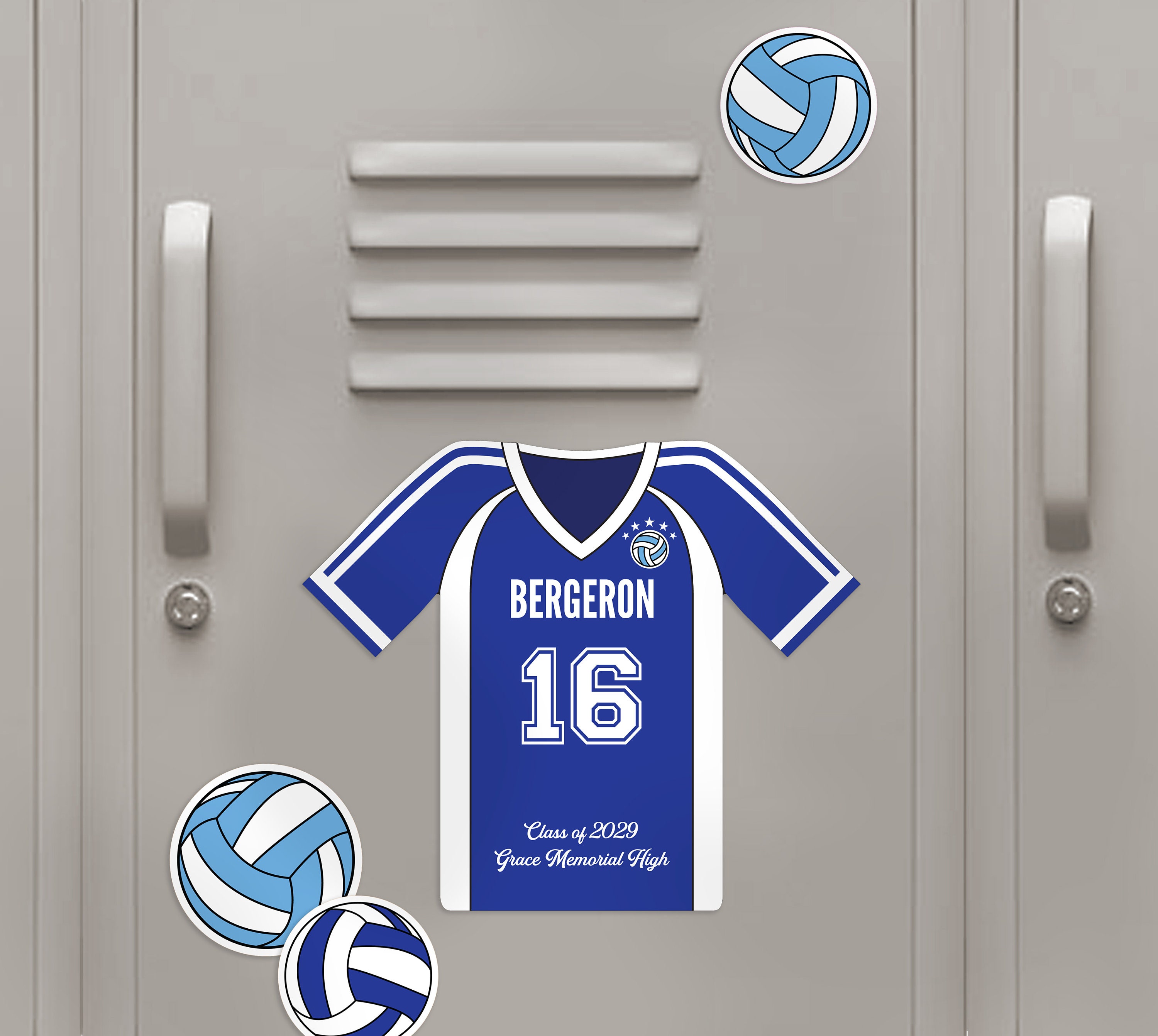 Locker Editable Volleyball Decor Personalized Printable - Etsy