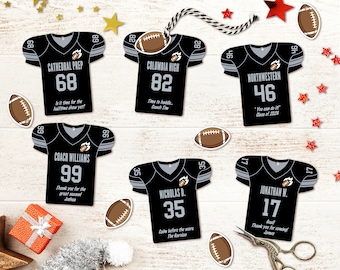 Editable Soccer Party Favor Tags, Personalized, Jersey Shaped Printable ...