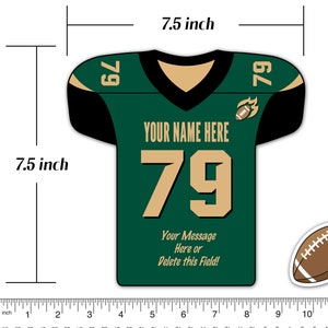 Locker Editable Football Decor, Personalized Printable, Jersey Ball ...