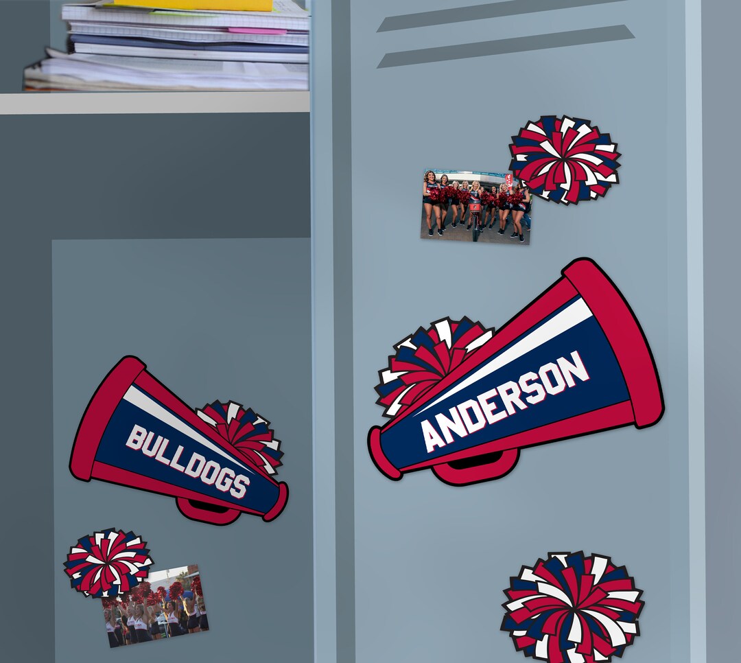 Locker Editable Cheerleader Decor, Personalized Templates, Megaphone ...