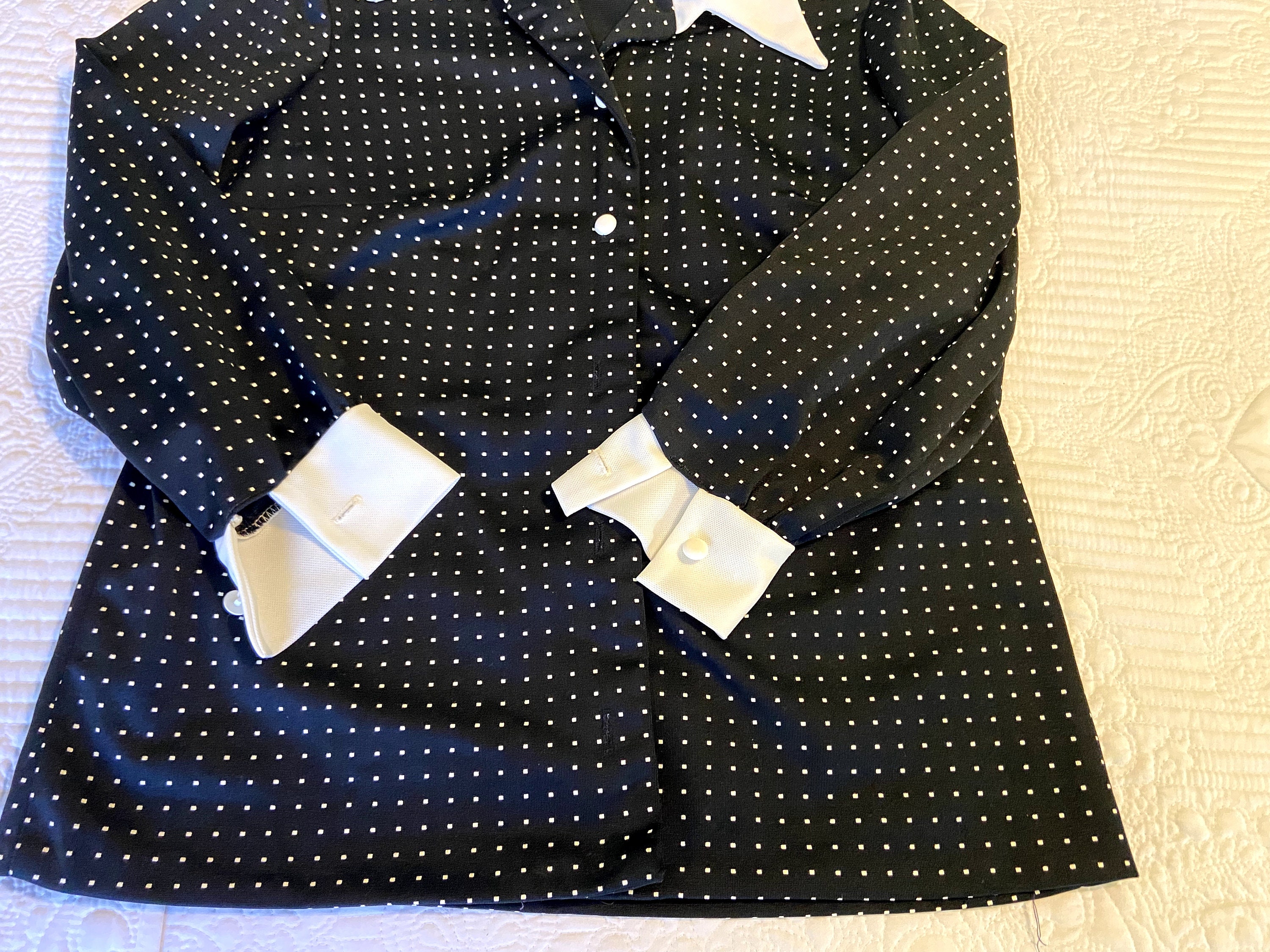 Vintage 70s Double Knit Polyester Button-up Mama's House - Etsy