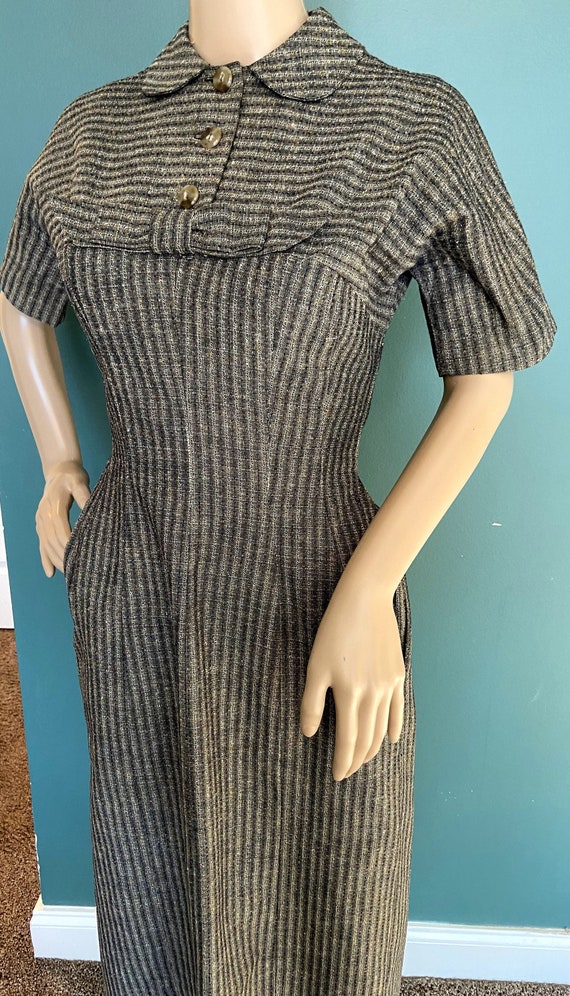 1950s/Early 60s Structural Sheath Dress by RO-NEL of … - Gem