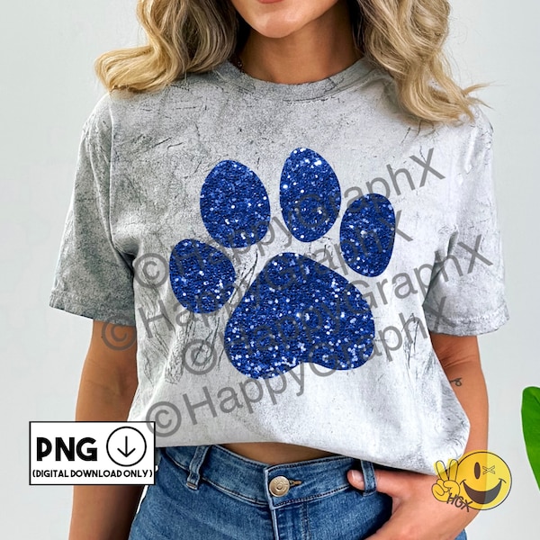Sparkle Paw Print Shirt - Etsy