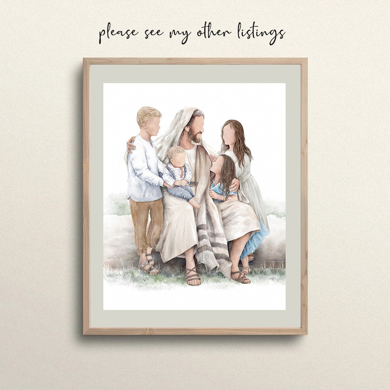 Jesus With Children Peace in Christ Children of God I Am a - Etsy