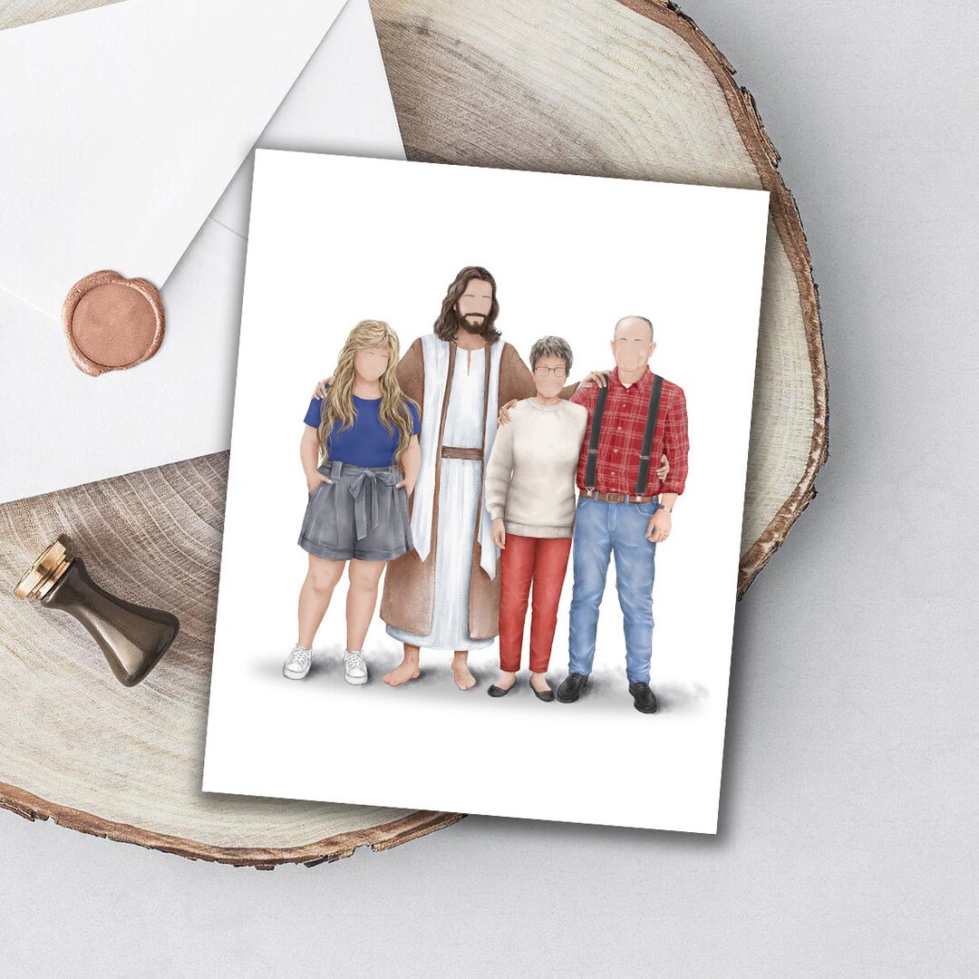 Custom Jesus Christ Portrait, Walking With Jesus Painting, Christ Art ...