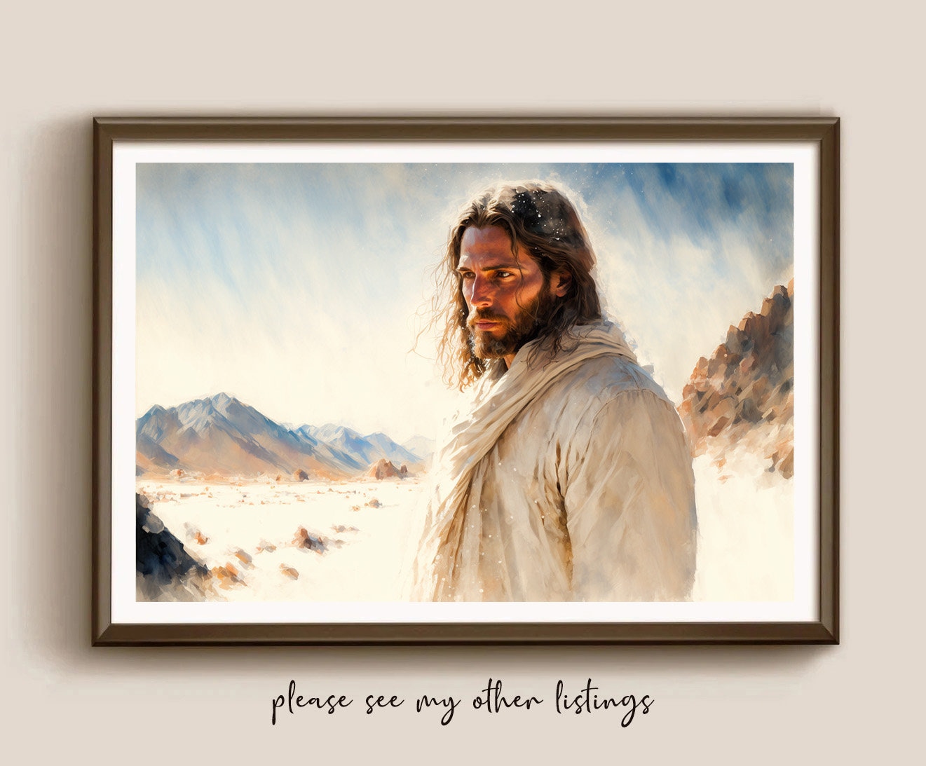 Jesus Art Christ Portrait Laughing Christ Digital Painting - Etsy