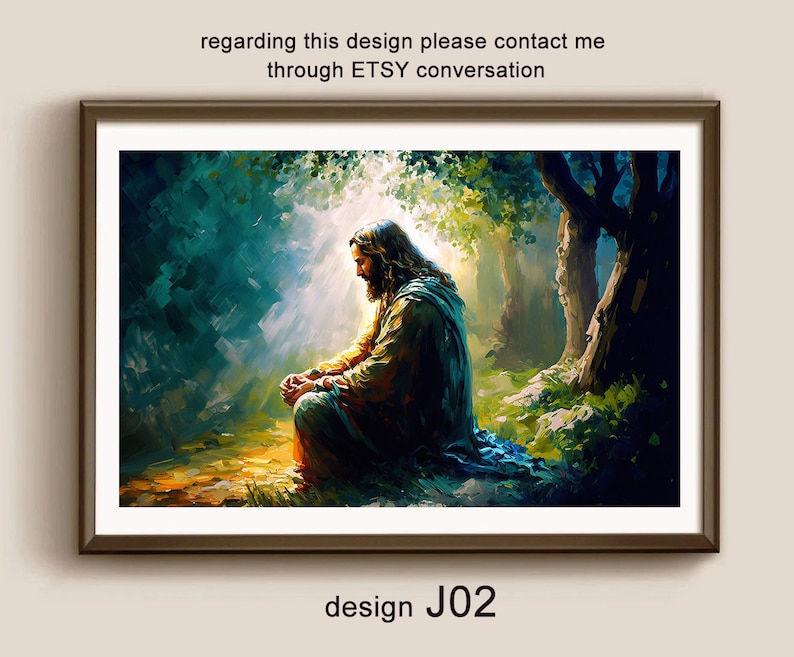 Jesus Prays in the Garden of Gethsemane Jesus Art Christ - Etsy