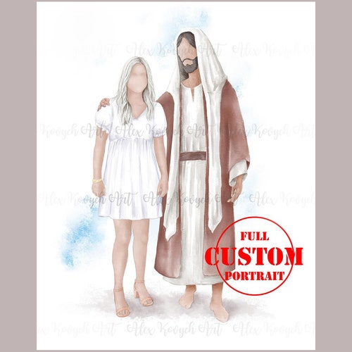 I Am a Child of God Portrait Baptism Christ Portrait With a | Etsy