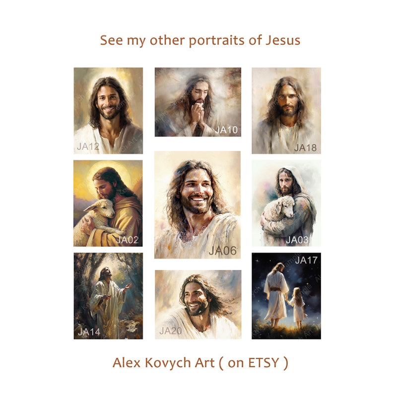 Come Follow Me, Digital Download, Jesus Christ Art, "engraved on His ...
