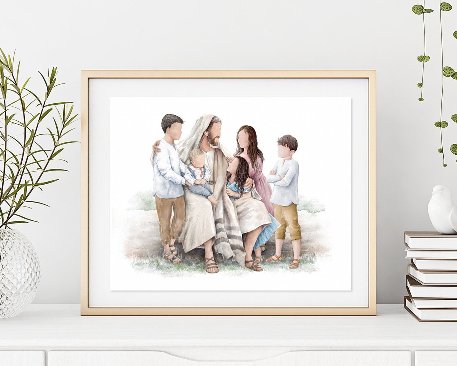 Jesus With Children Peace in Christ Children of God I Am a - Etsy