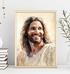 Stunning Jesus Christ Picture Digital Print, Jesus Art Digital Download Jesus Portrait Christ ...
