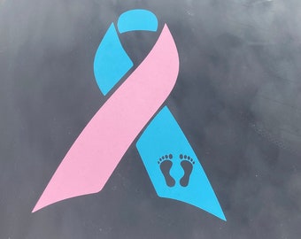 Pregnancy Loss Ribbon Decal - Etsy