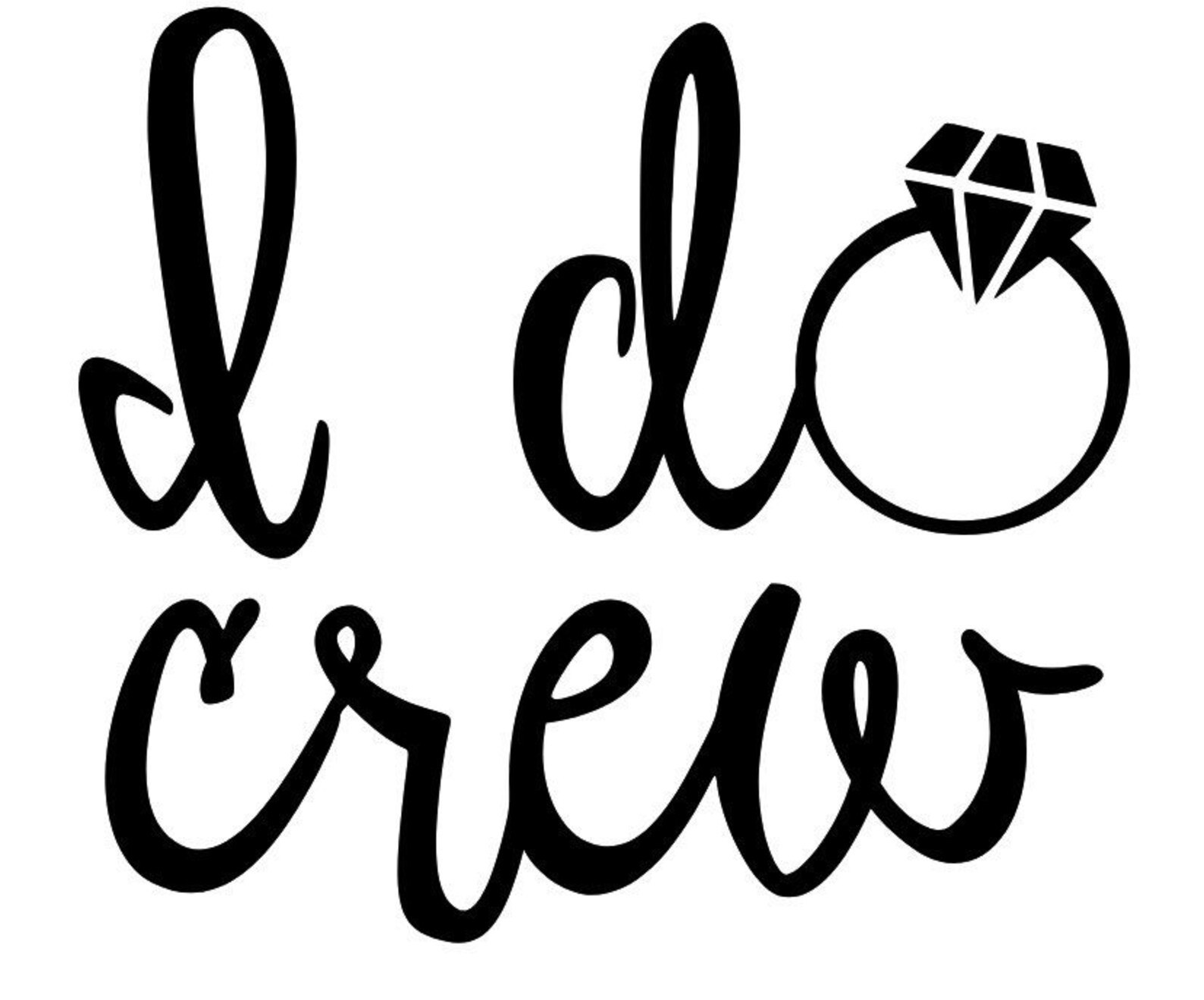 I Do Crew SVG Download - Etsy Canada