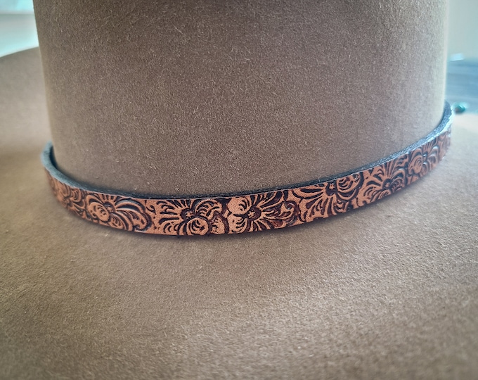 Custom Hat Band Personalized Hatband Tooled Leather Hat Band Western ...