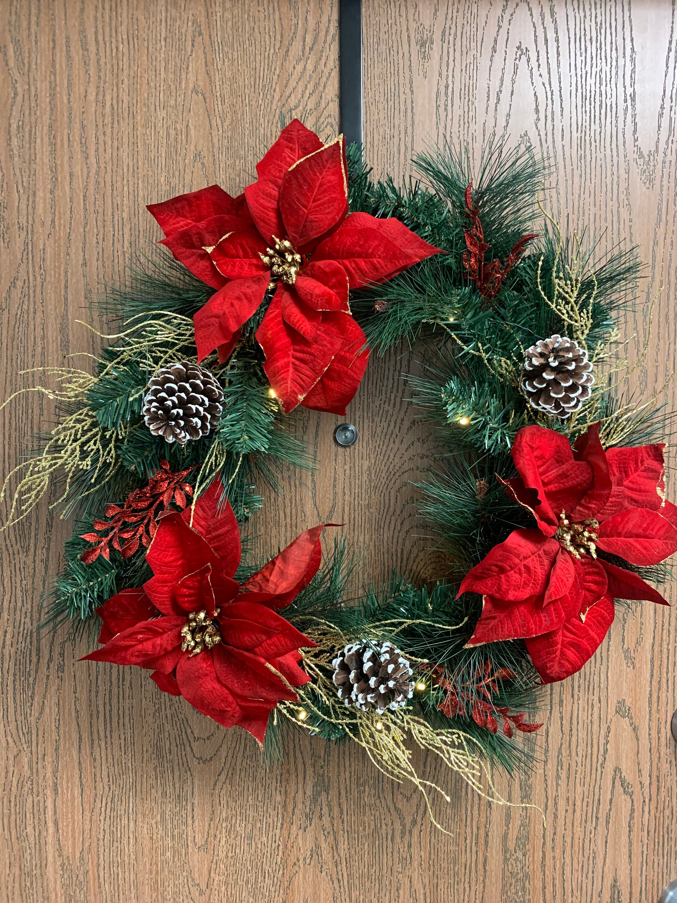 24” Traditional Christmas Wreath - Etsy