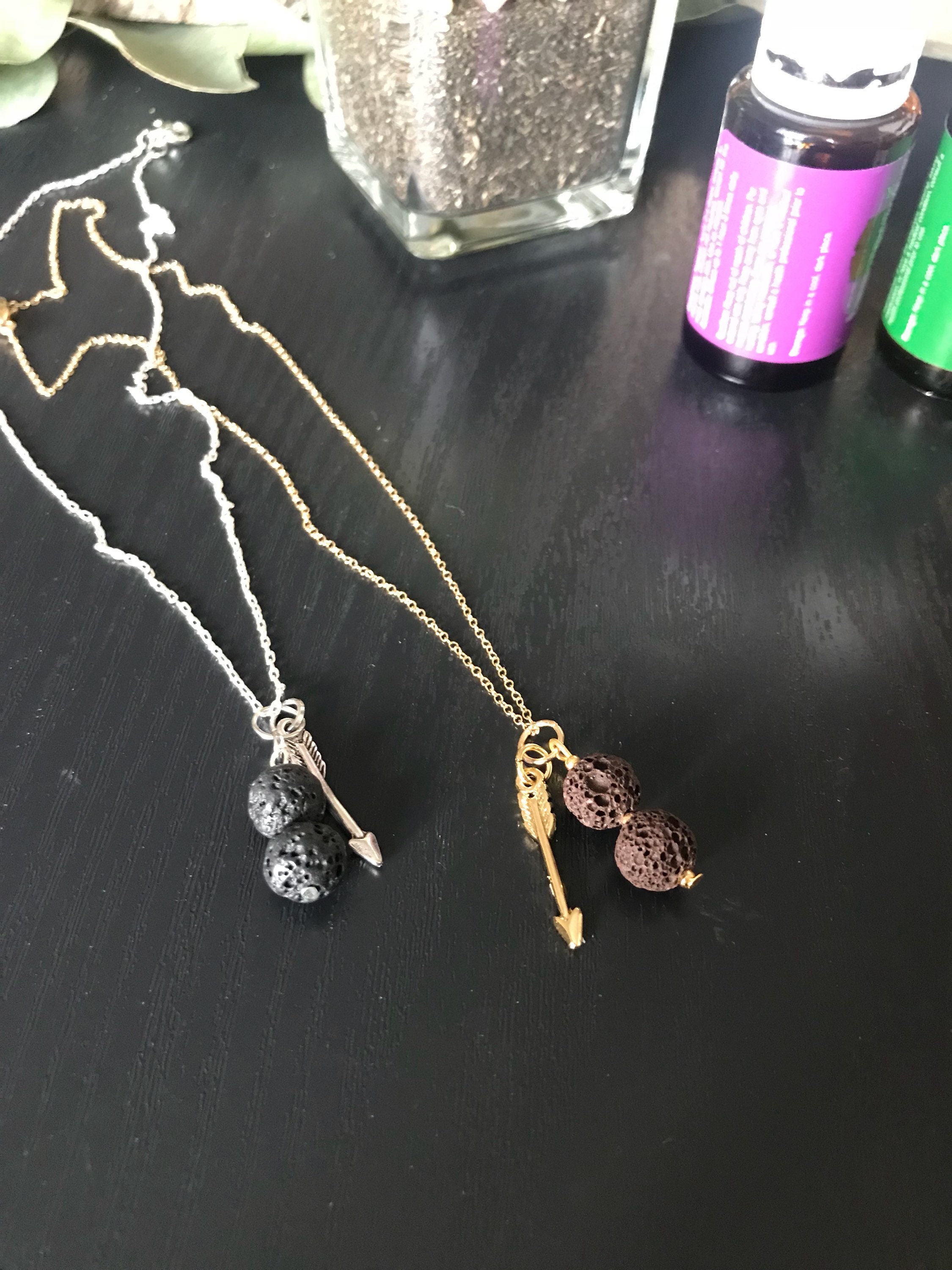 Lava Bead Necklace - Etsy