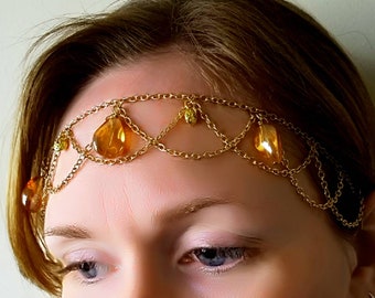 Chain headband | Etsy
