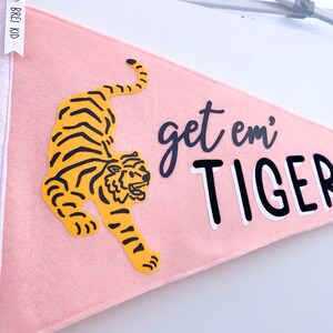 Felt Pennants Get Em Tiger Pennant Wonderfully Made Pennant Tiger Wall ...