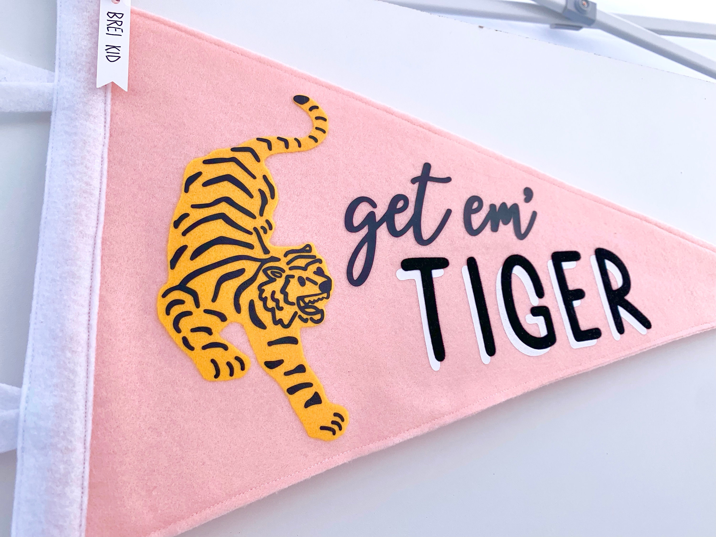 Felt Pennants Get Em' Tiger Pennant Wonderfully Made - Etsy