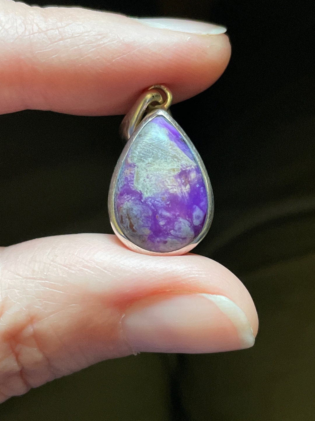 Electric Sugilite Pendant Intense High Grade Purple Gel Sugilite ...