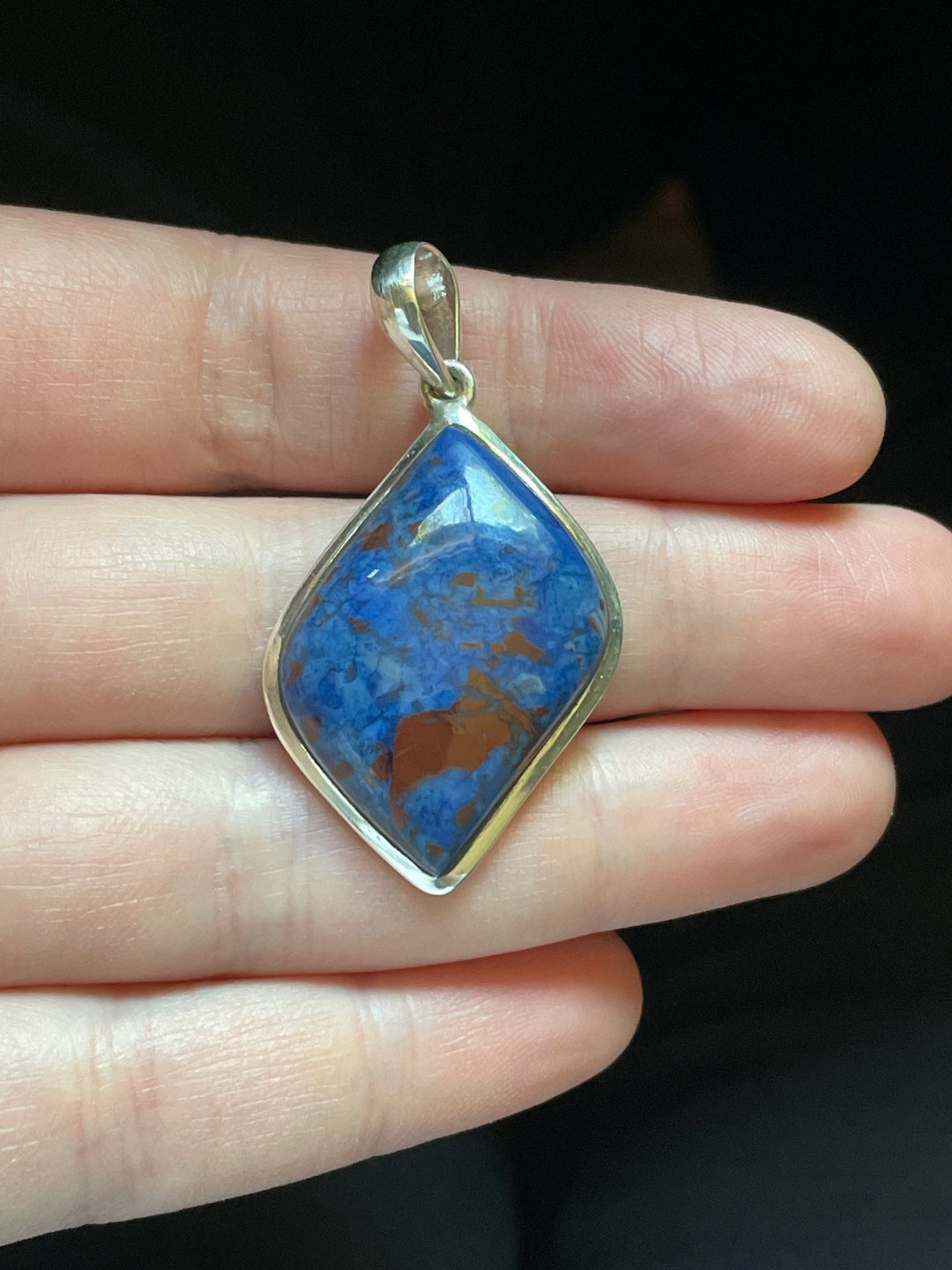 Rare blue Sugilite Richterite Pendant High Grade Genuine Gemstone From ...