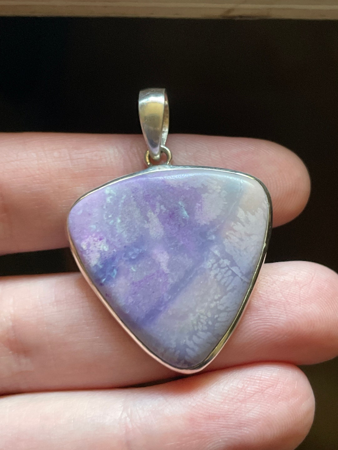 Lavender Sugilite Pendant Powerful High Vibration Healing Stone Genuine ...