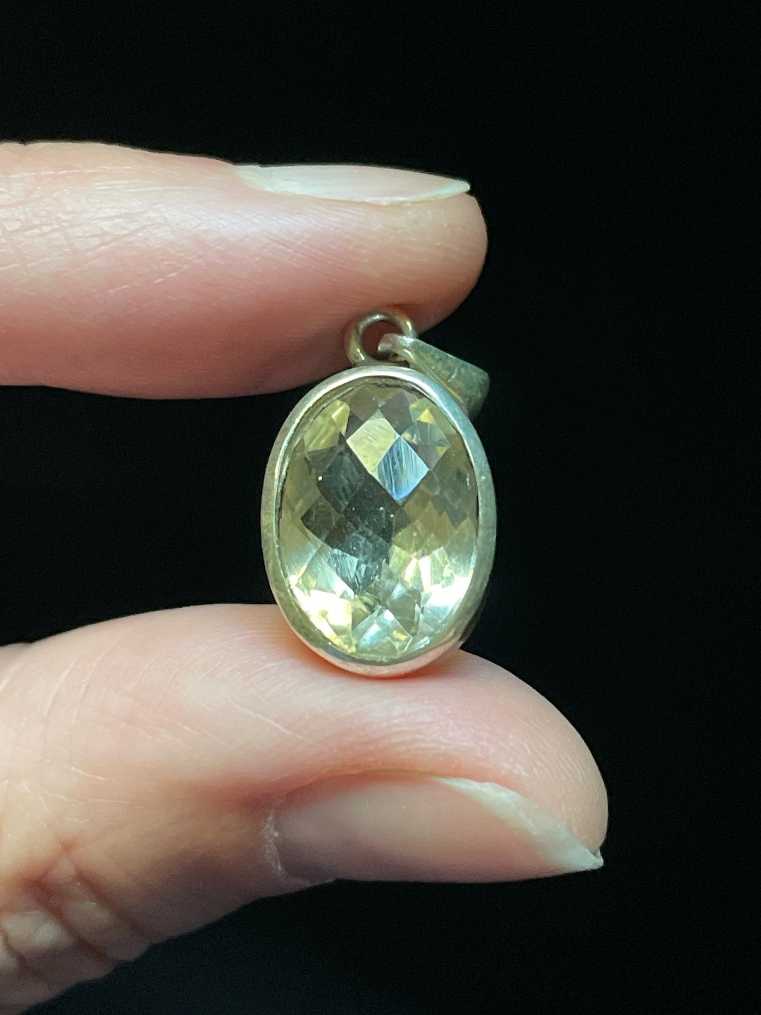 Oregon Sunstone Pendant - Genuine Oregon Sunstone and Sterling Silver ...
