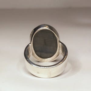 Faceted Labradorite Ring US 9 - Sterling Silver - Labradorite ...