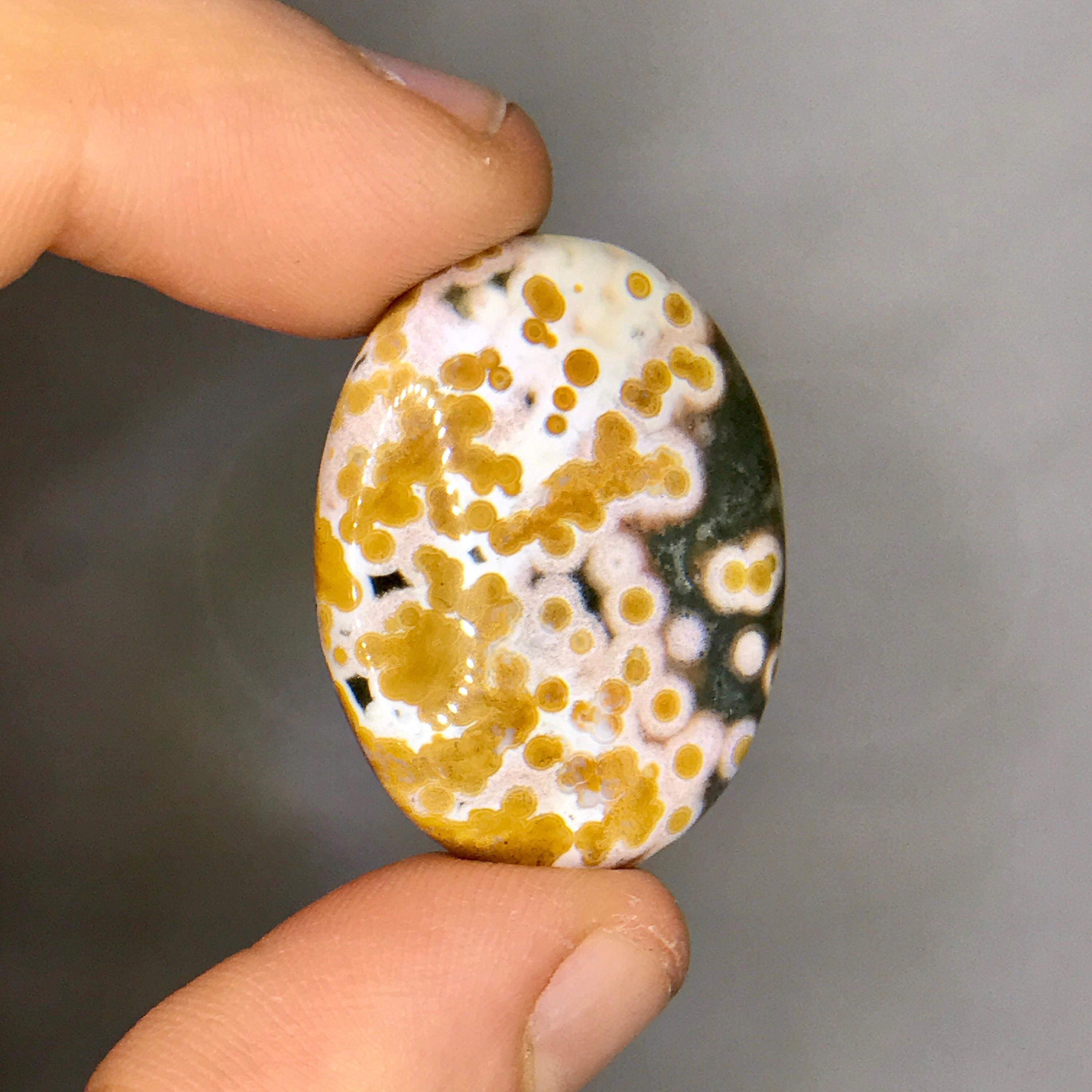outlets on sale o1s22i1n0723 Ocean Jasper with Agate Cabochon ...