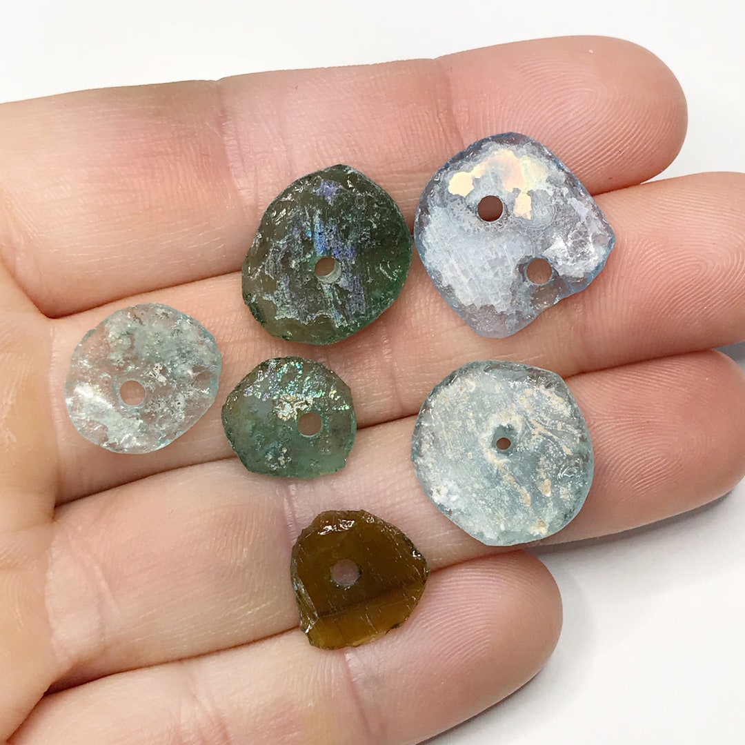 Ancient Roman Glass Trading Buttons - Lot 6 - Ancient Finds - Jewelry ...