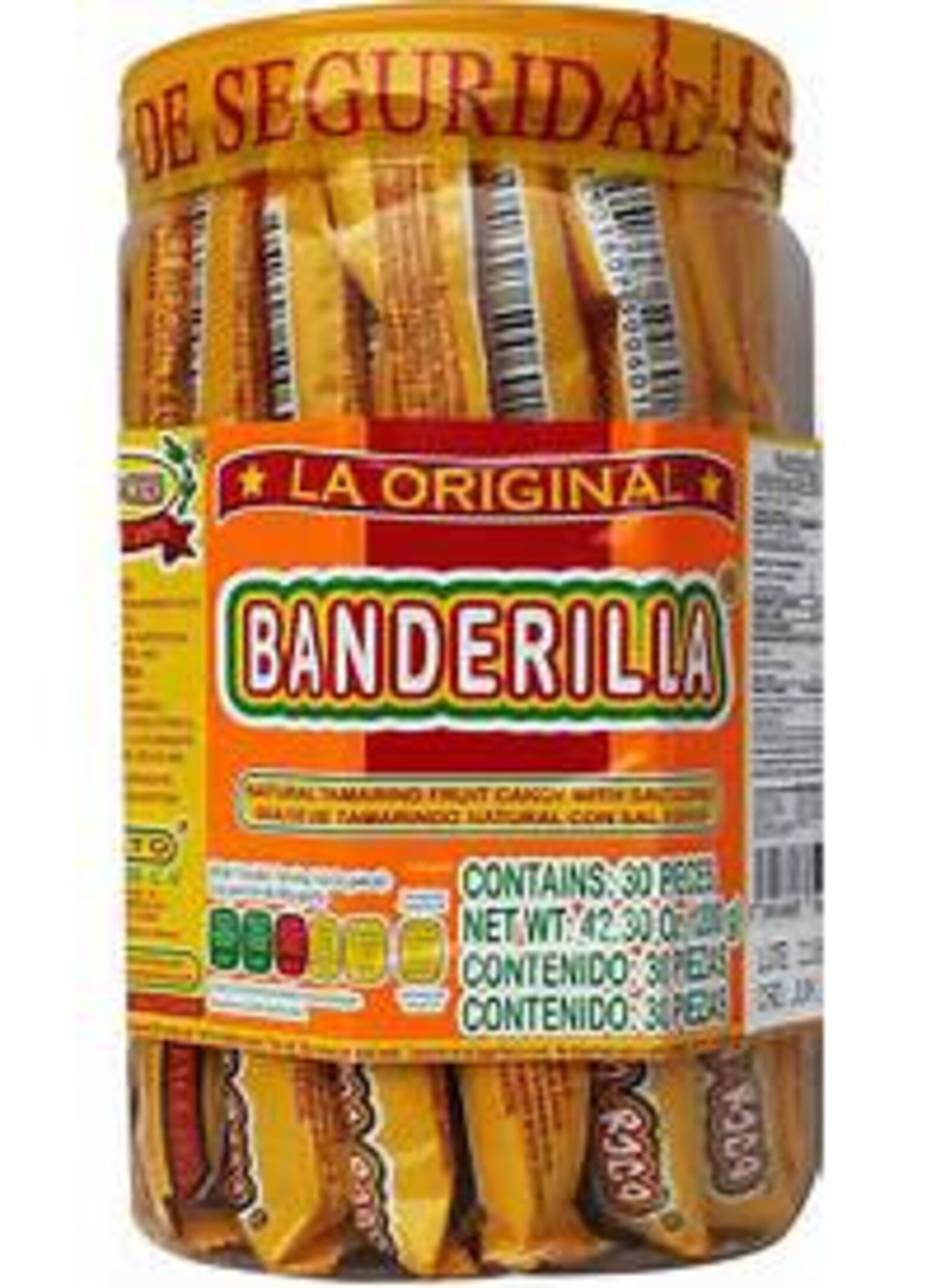 Banderilla Dulce de Tamarindo/ Tamarind Candy Stick 30 ct Jar | Etsy