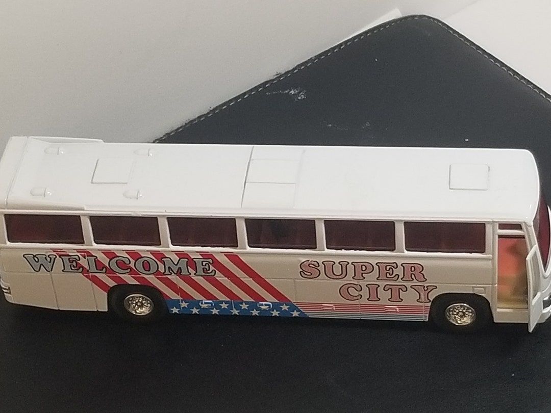 Kids Vintage Super City Bus Toy - Etsy