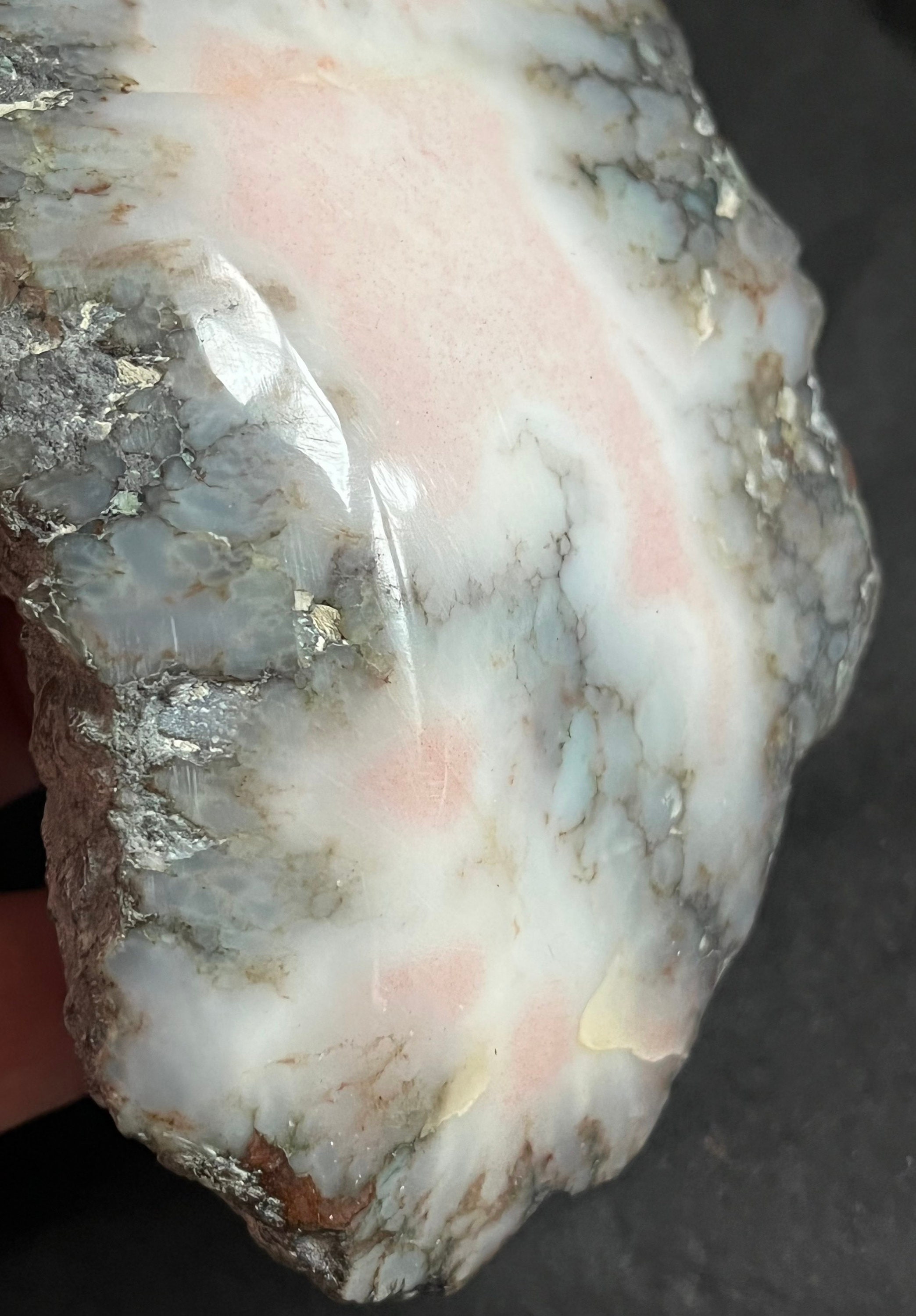 14cm Huge Pink Datolite Specimen W Gorgeous Polish Cliff Mine, Keweenaw ...