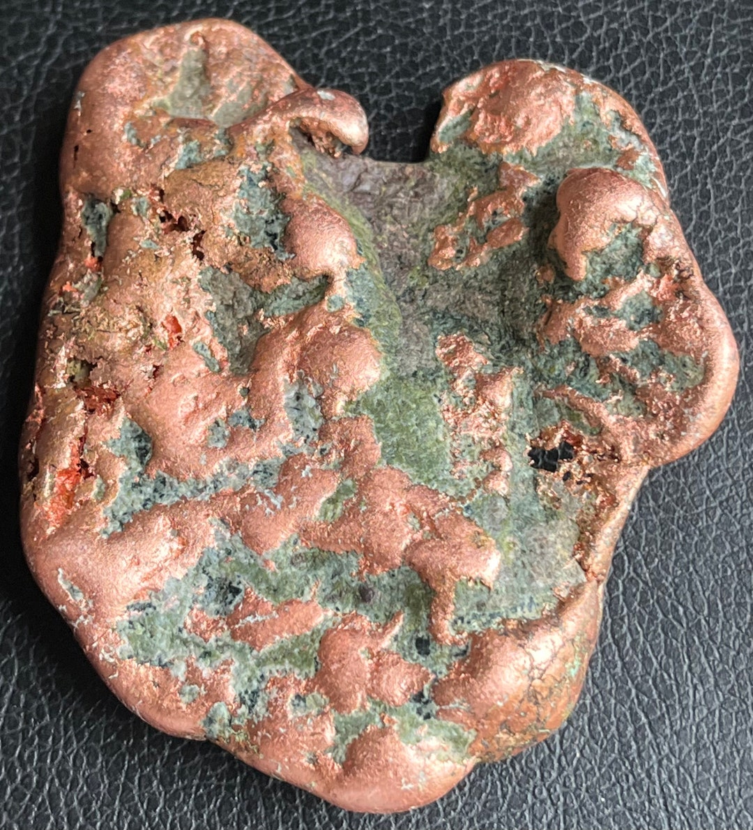 9cm Big Solid Copper Nugget W Natural Green Matrix - Keweenaw, Michigan ...